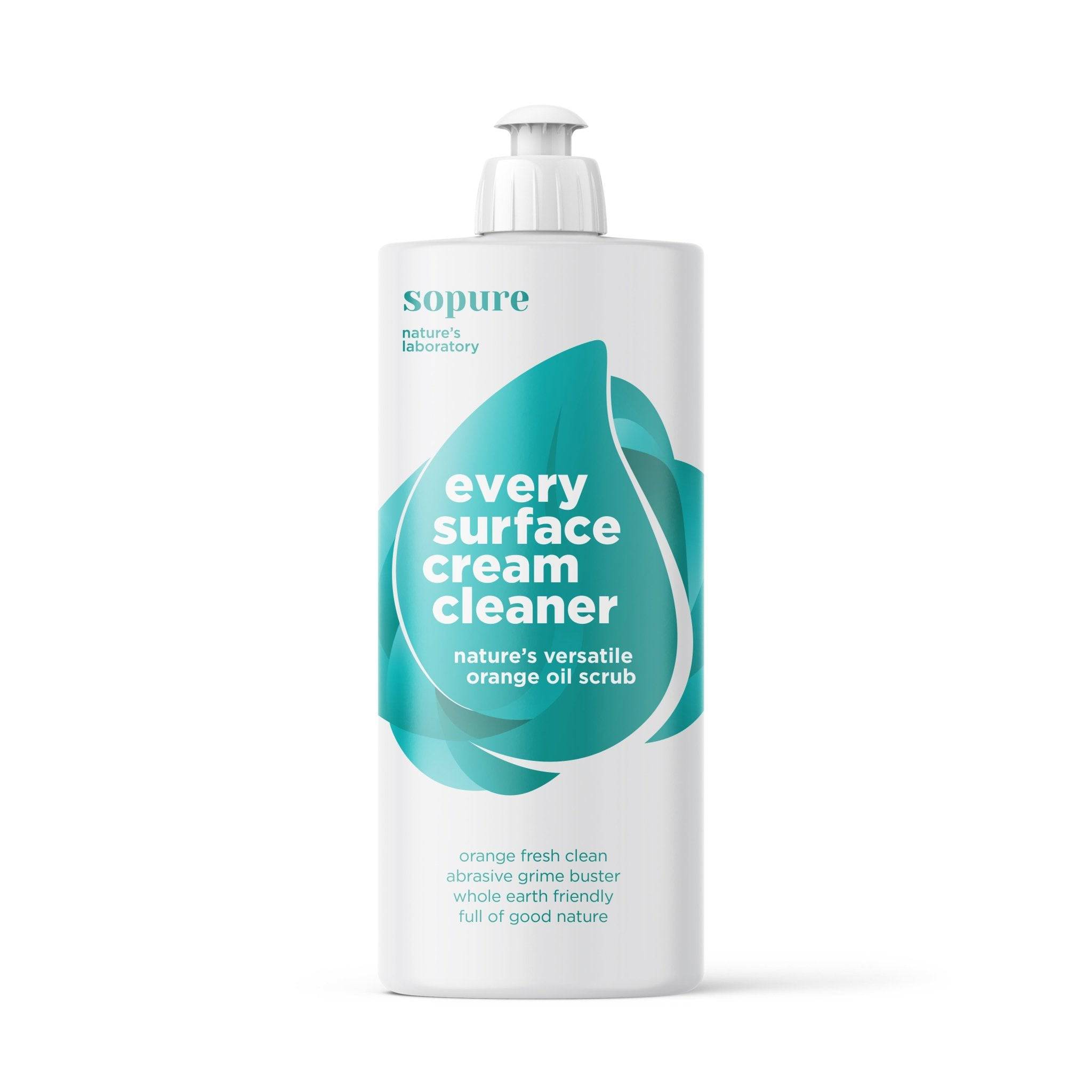 SoPure Natural Every Surface Cream Cleaner - Non-Toxic Multi-Surface ...